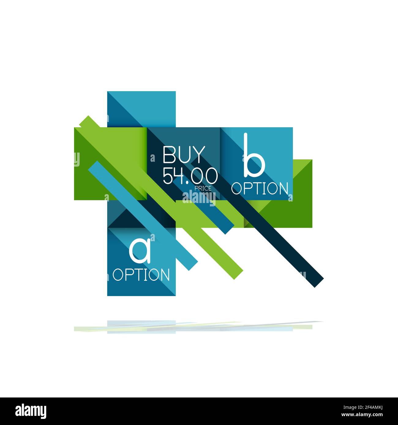 Square option infographic banner. Data and information visualization ...