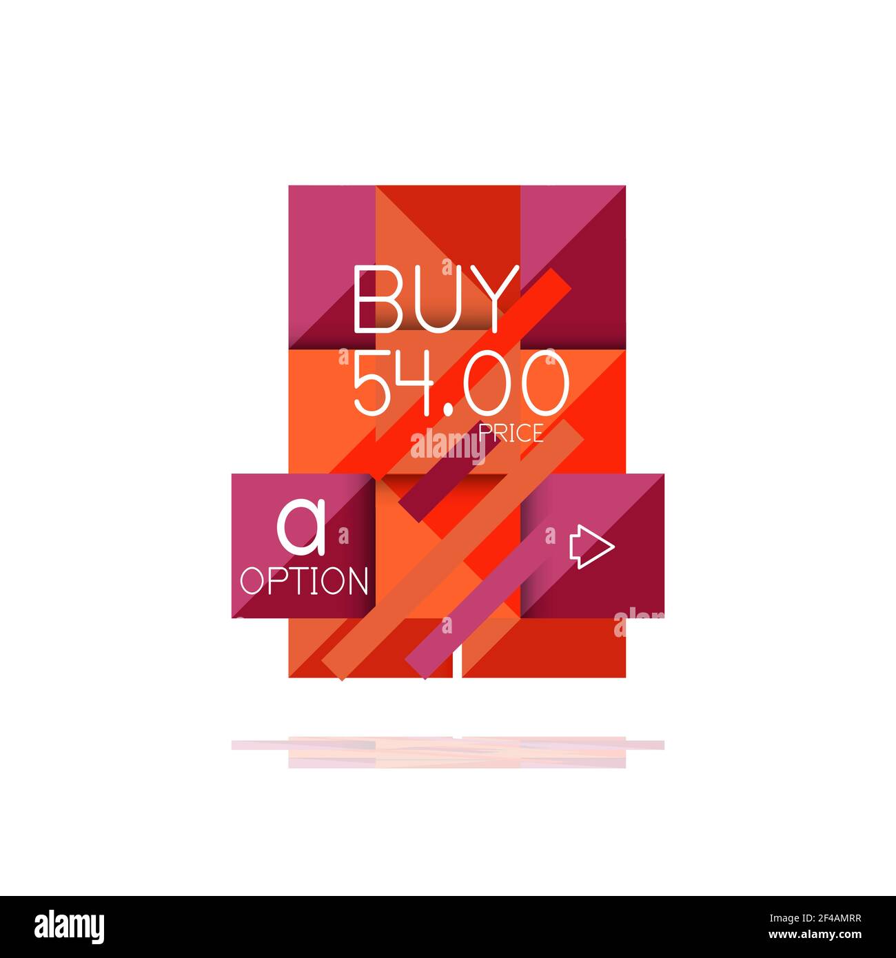 Square option infographic banner. Data and information visualization ...