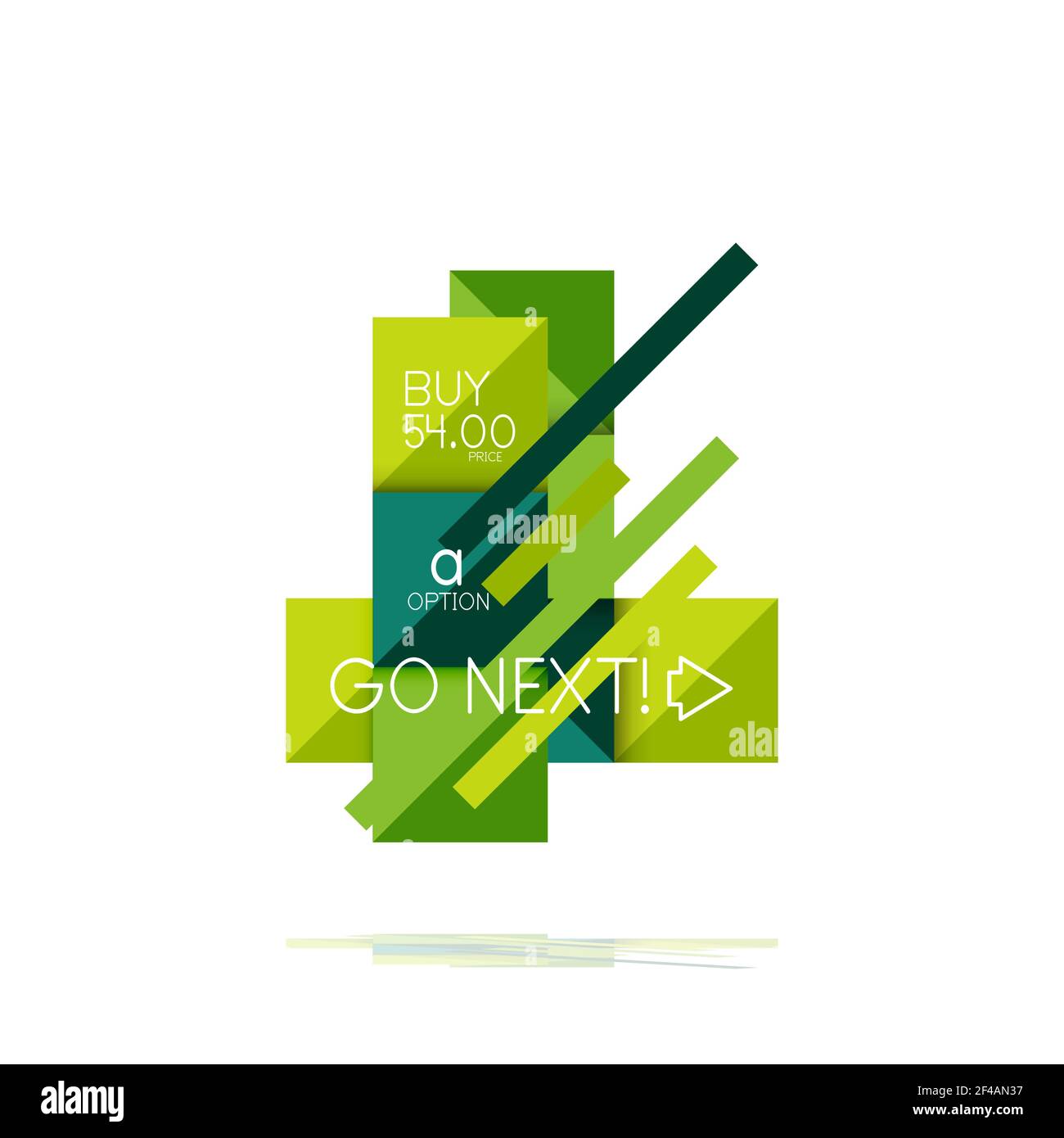 Square option infographic banner. Data and information visualization ...