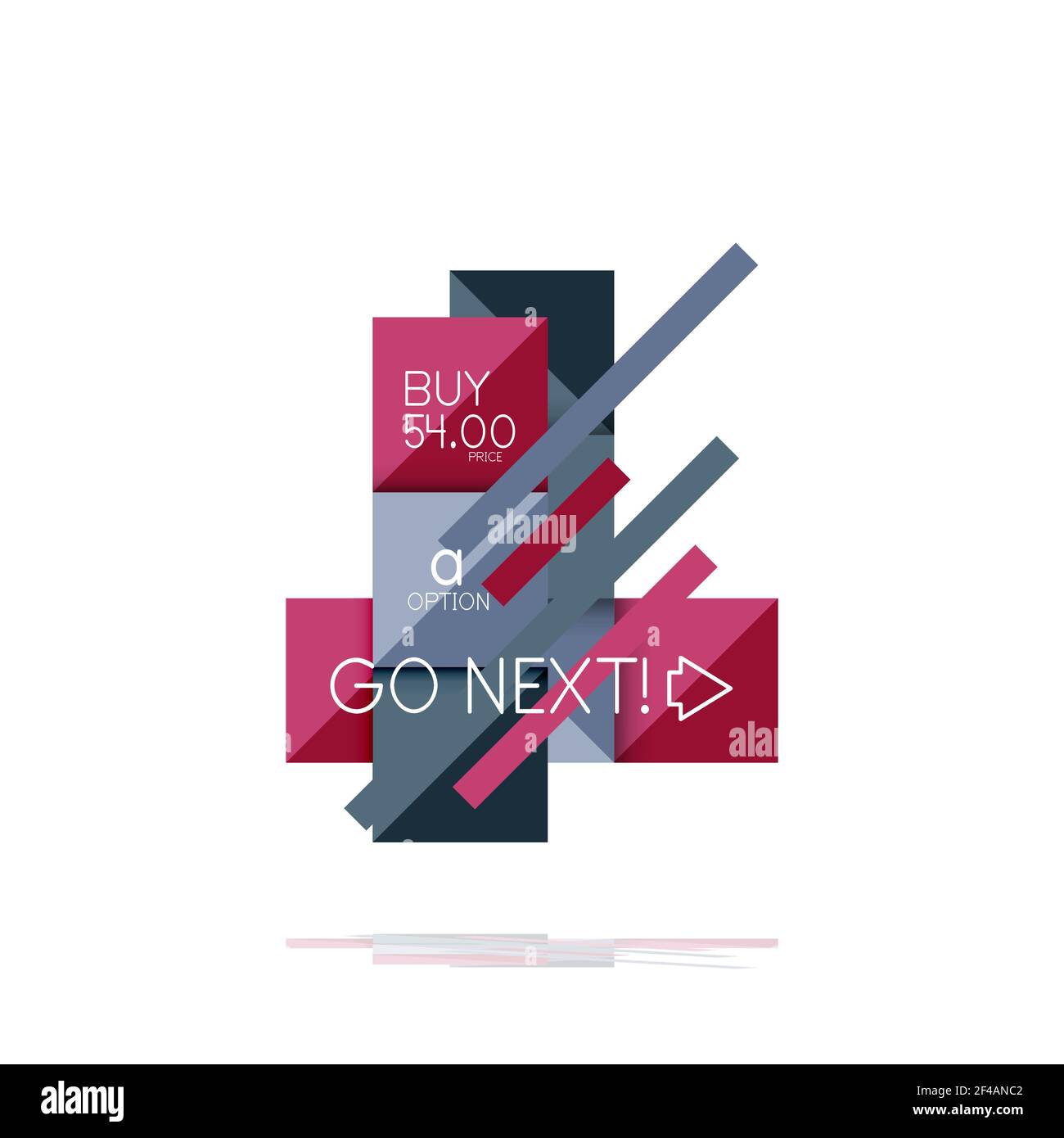 Square option infographic banner. Data and information visualization ...