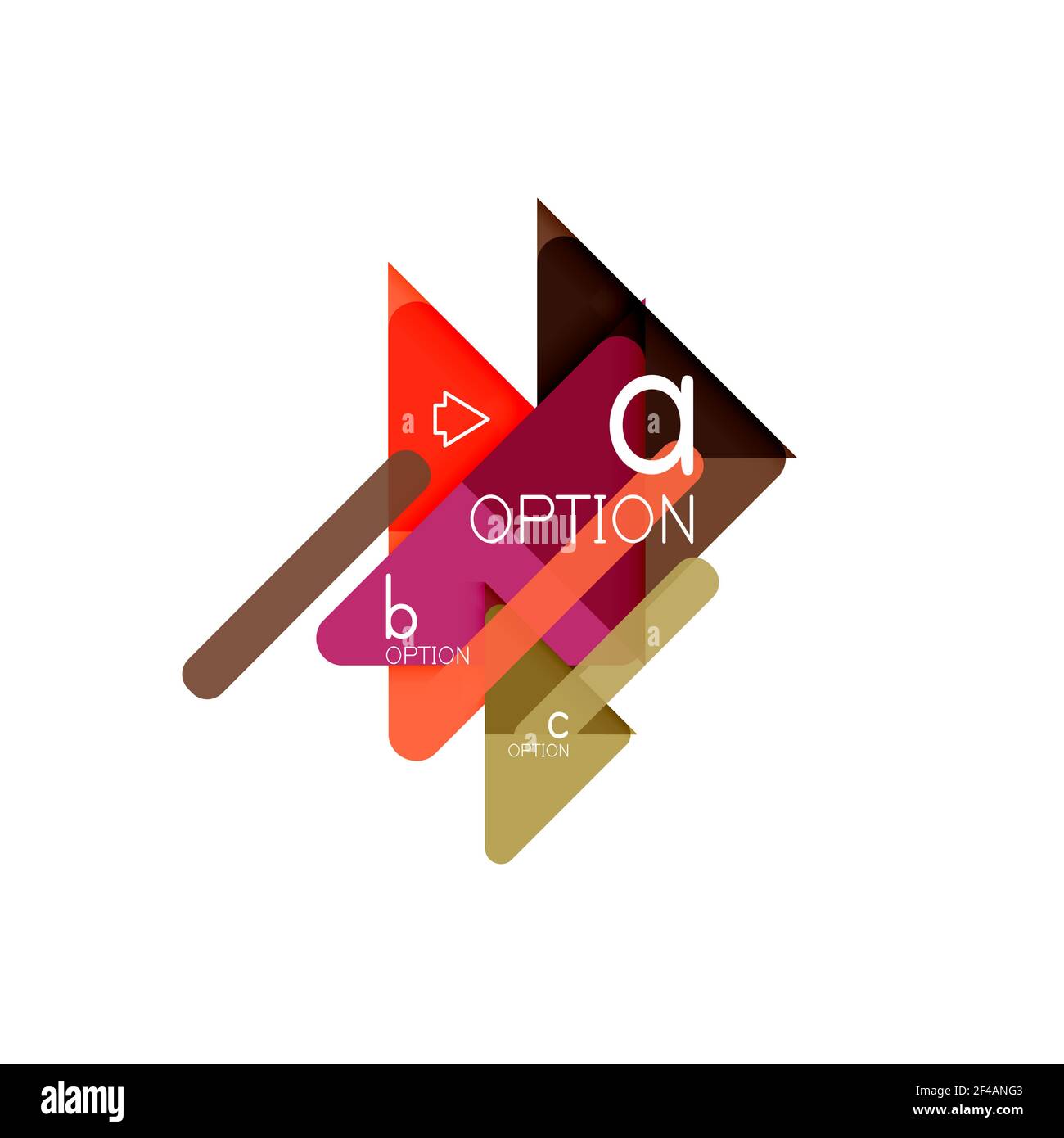 Triangle Data Visualization Design Option Infographic Layout Triangle Data Visualization