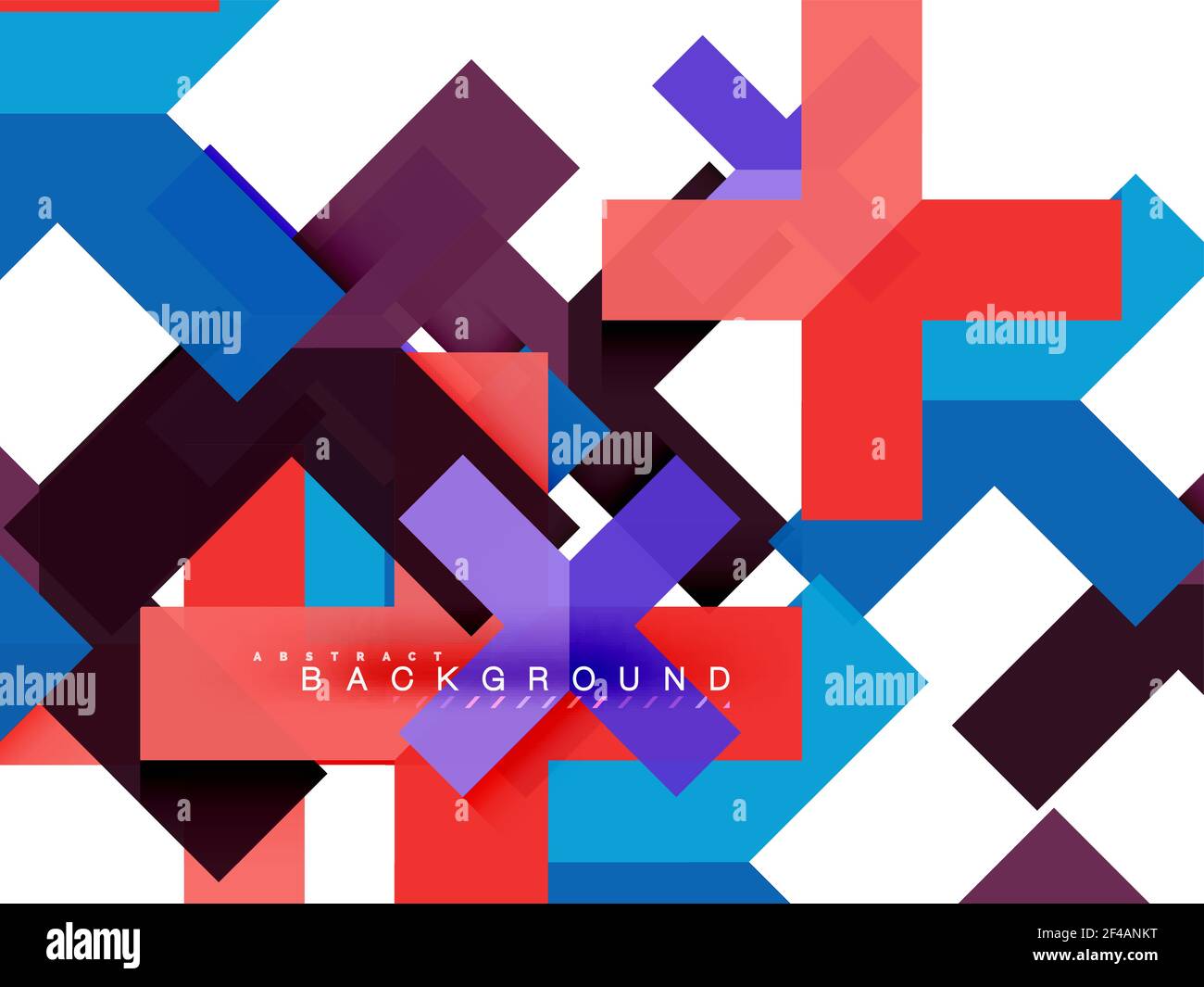 Multicolored Abstract Geometric Shapes Geometry Background For Web Banner Multicolored