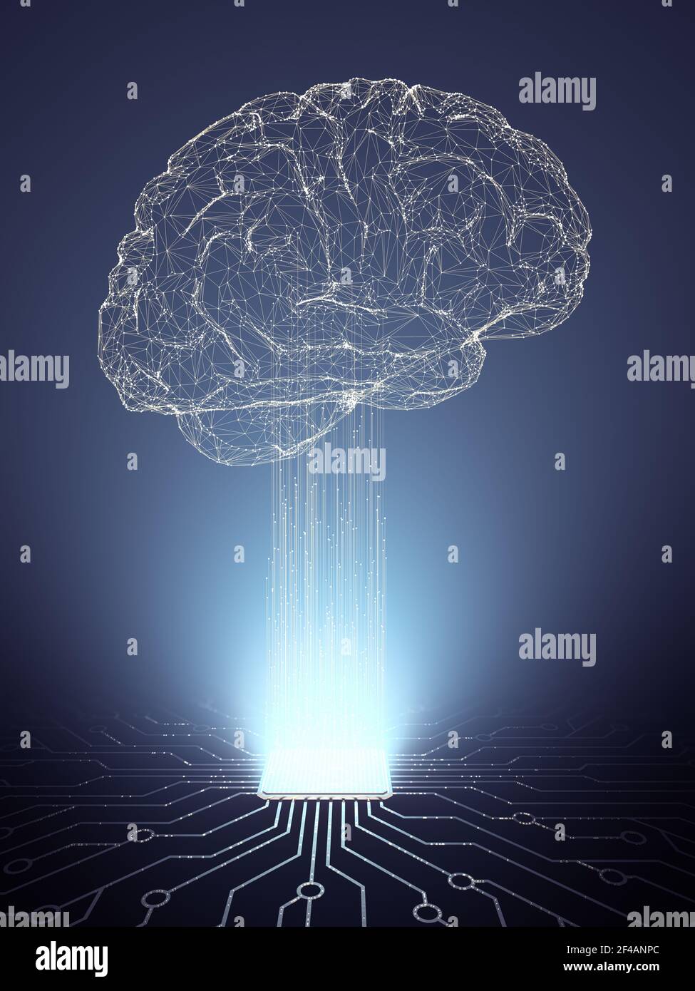 Artificial intelligence, conceptual illustration Stock Photo - Alamy