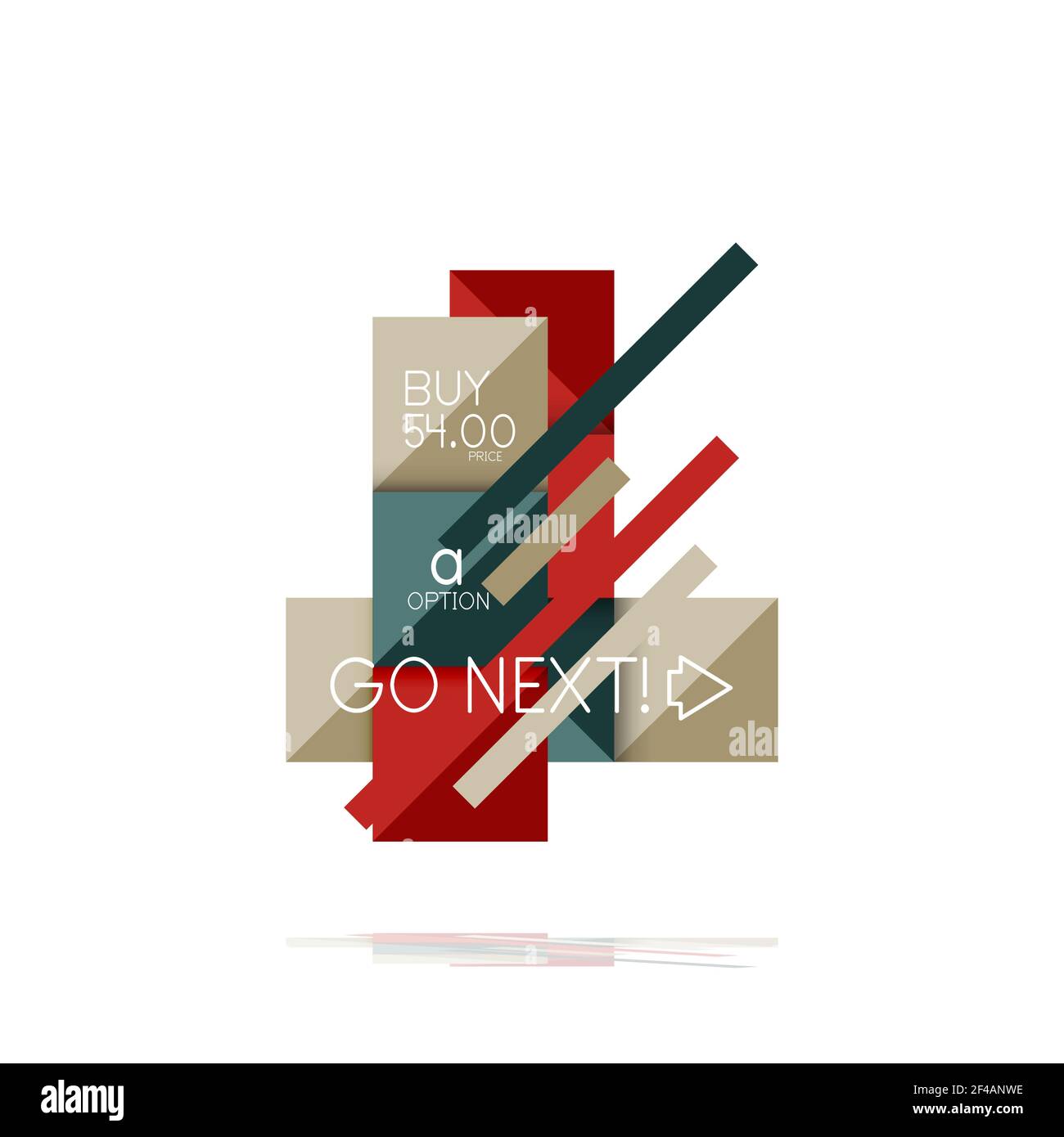 Square option infographic banner. Data and information visualization ...