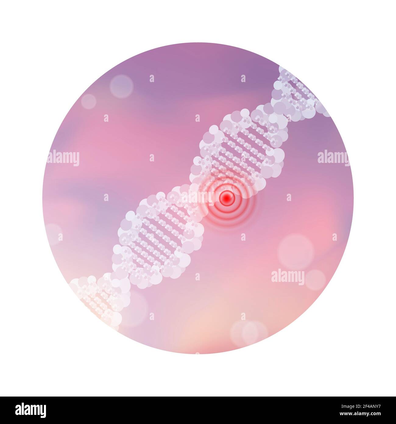 DNA double helix, illustration Stock Photo - Alamy