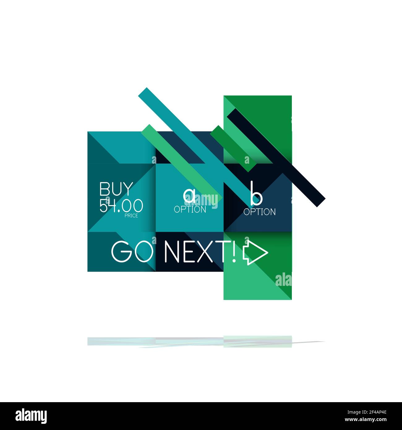 Square option infographic banner. Data and information visualization ...
