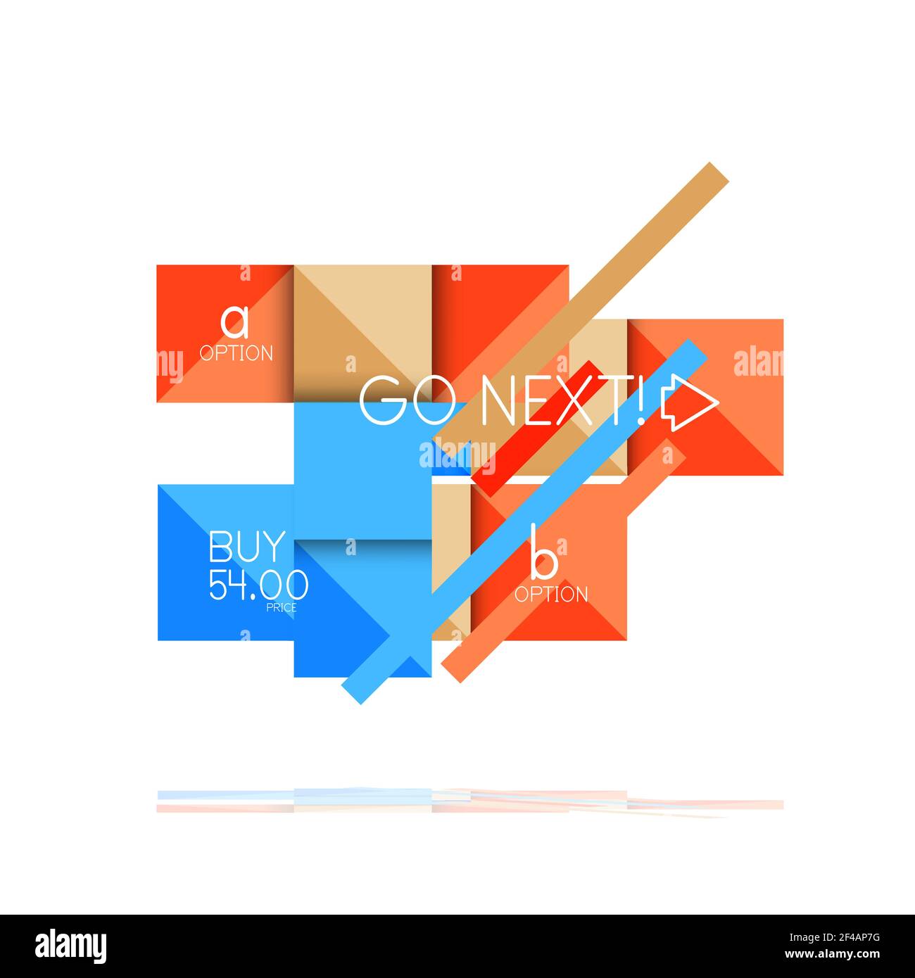 Square option infographic banner. Data and information visualization ...