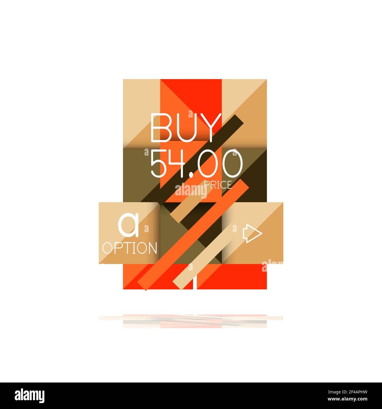 Square option infographic banner. Data and information visualization ...