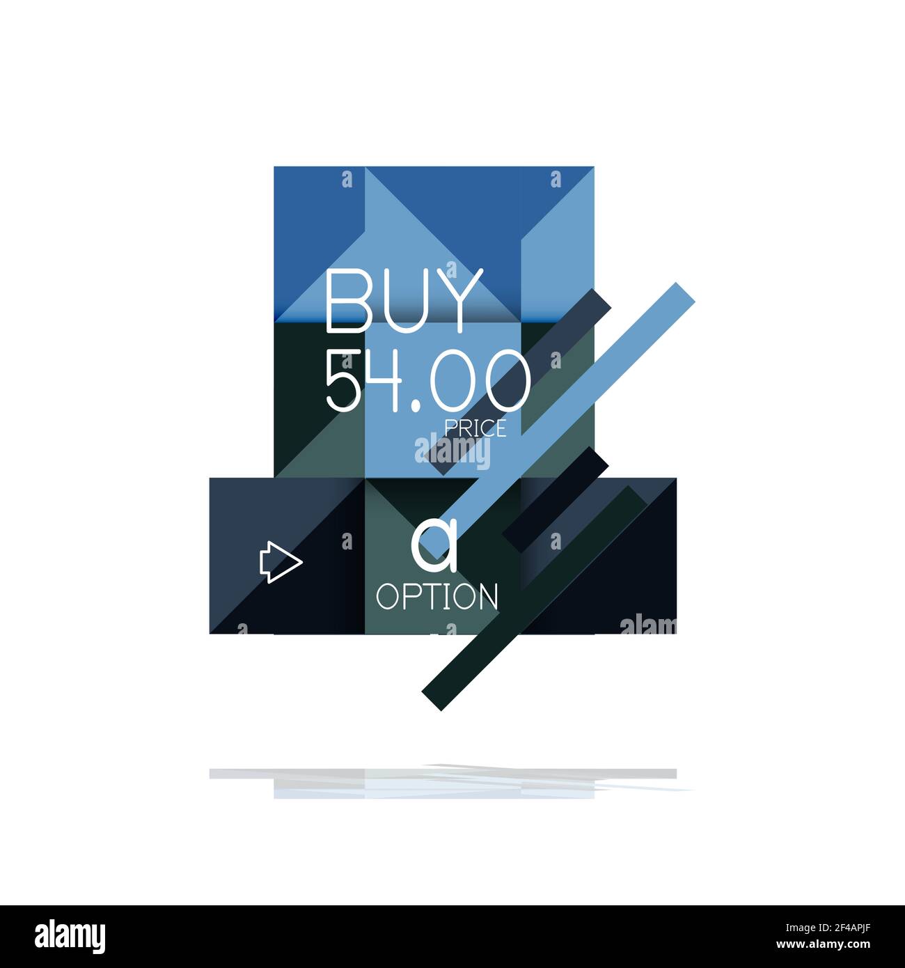 Square option infographic banner. Data and information visualization ...