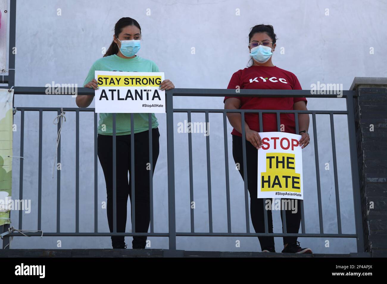 Asian american women protest hi-res stock photography and images - Alamy