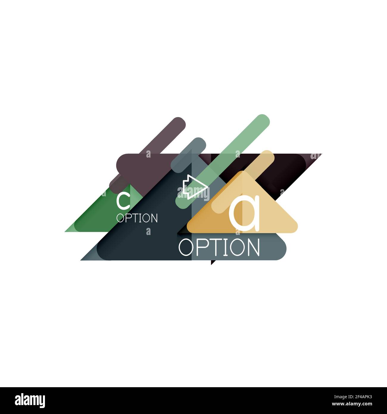 Triangle data visualization design, option infographic layout. Triangle ...