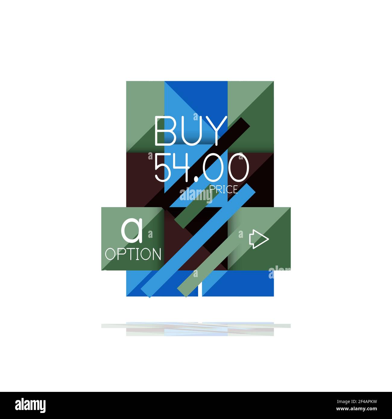 Square option infographic banner. Data and information visualization ...