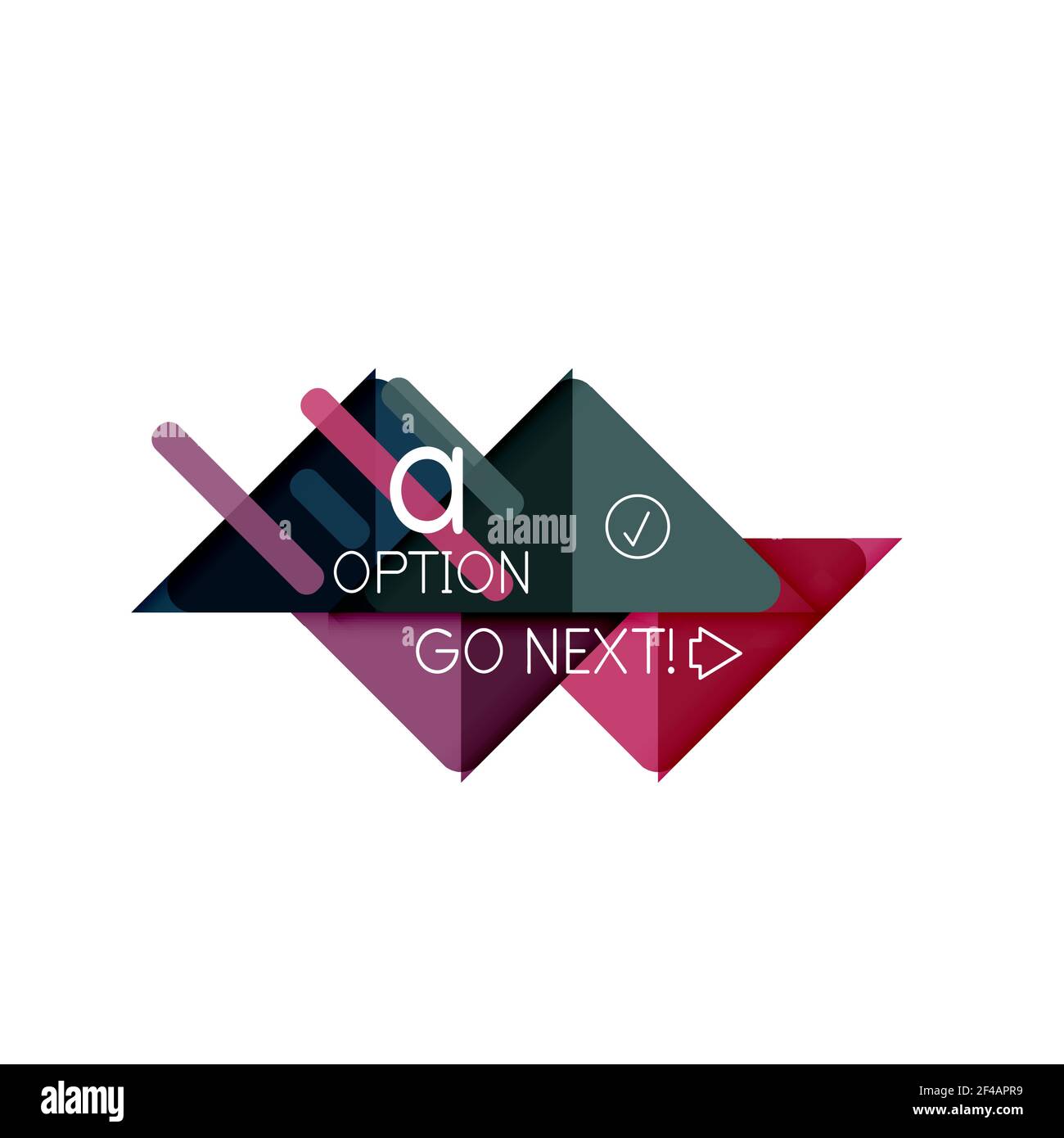 Triangle data visualization design, option infographic layout. Triangle ...