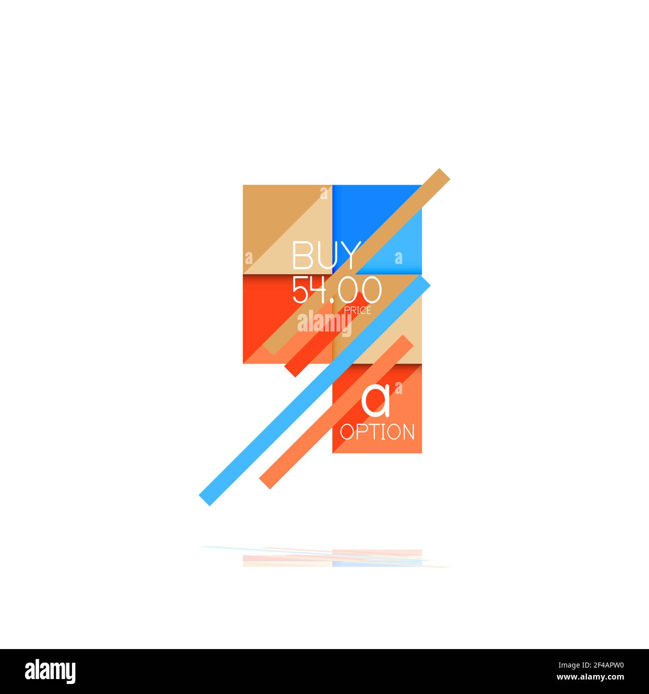 Square option infographic banner. Data and information visualization ...
