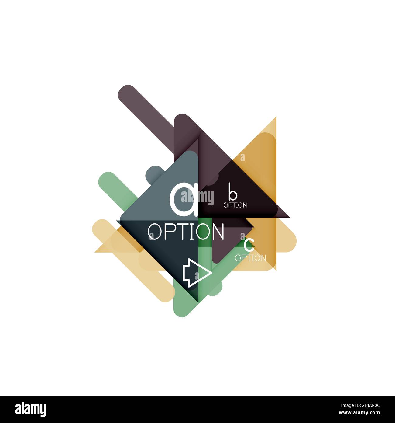 Triangle Data Visualization Design Option Infographic Layout Triangle Data Visualization