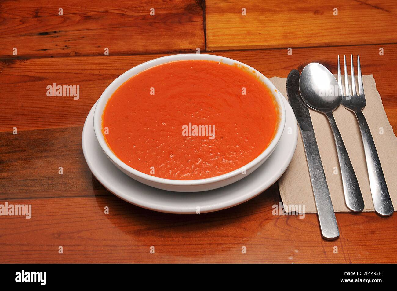 Delicious American cuisine known as tomato soup Stock Photo - Alamy