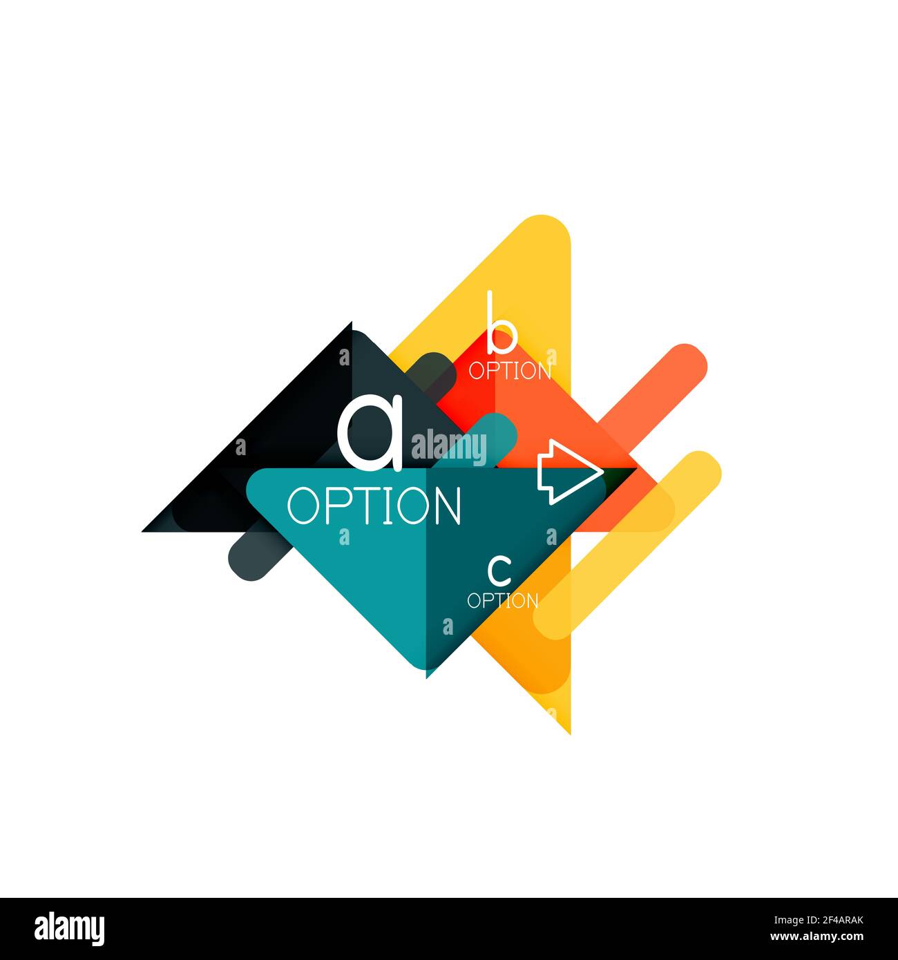 Triangle Data Visualization Design Option Infographic Layout Triangle Data Visualization