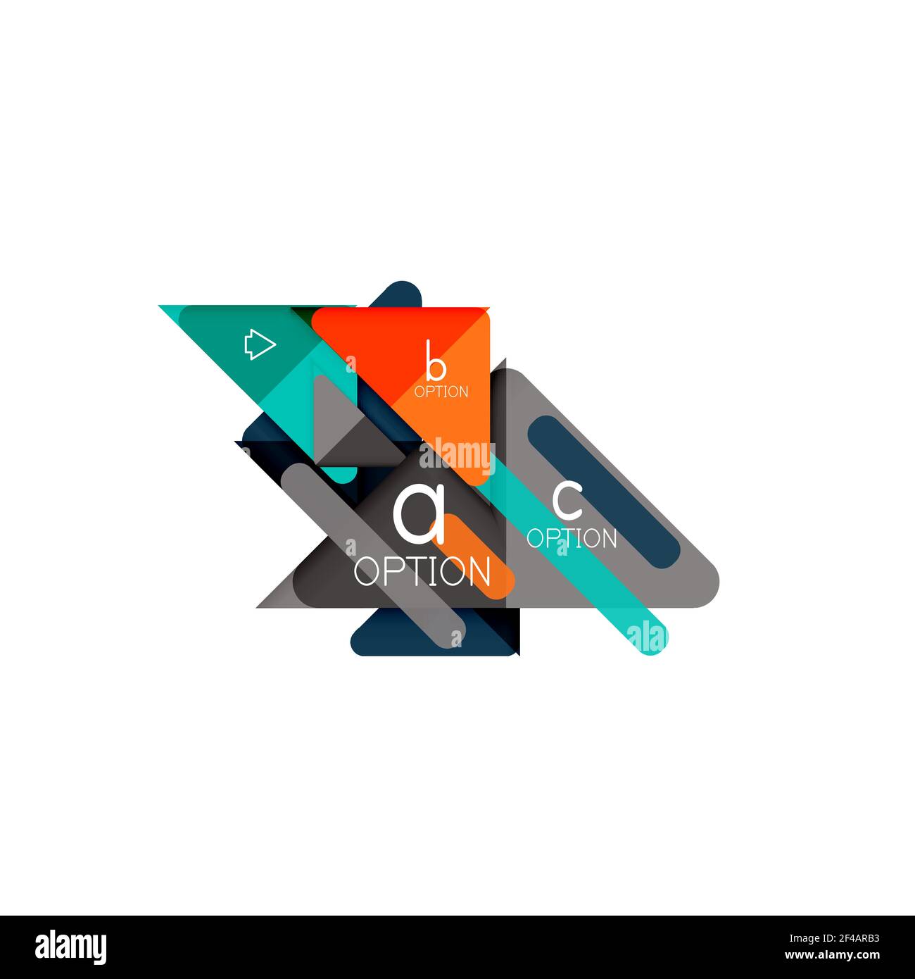 Triangle data visualization design, option infographic layout. Triangle ...