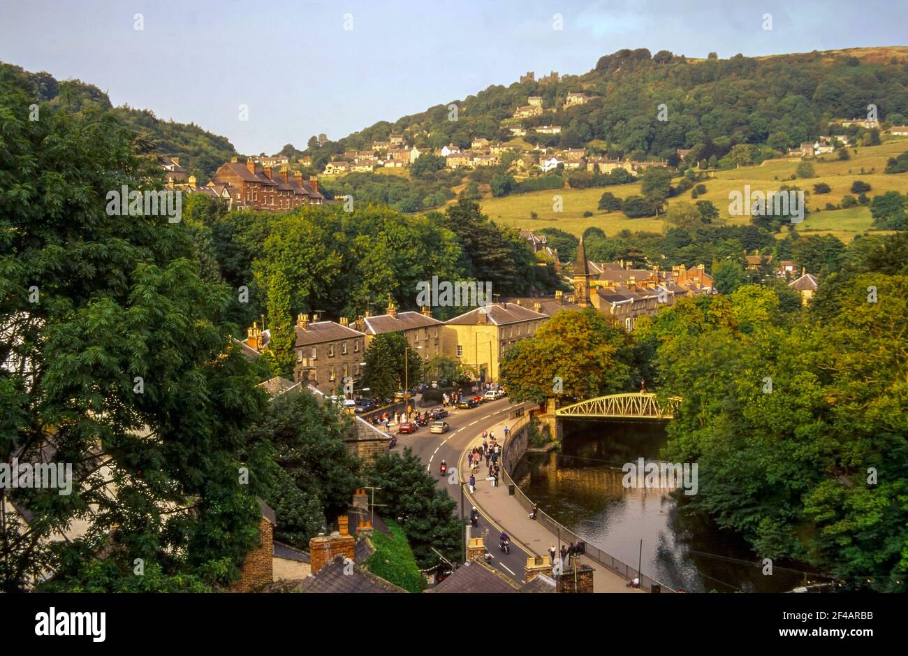 Scene in Matlock Bath, Derbyshire Stock Photo - Alamy