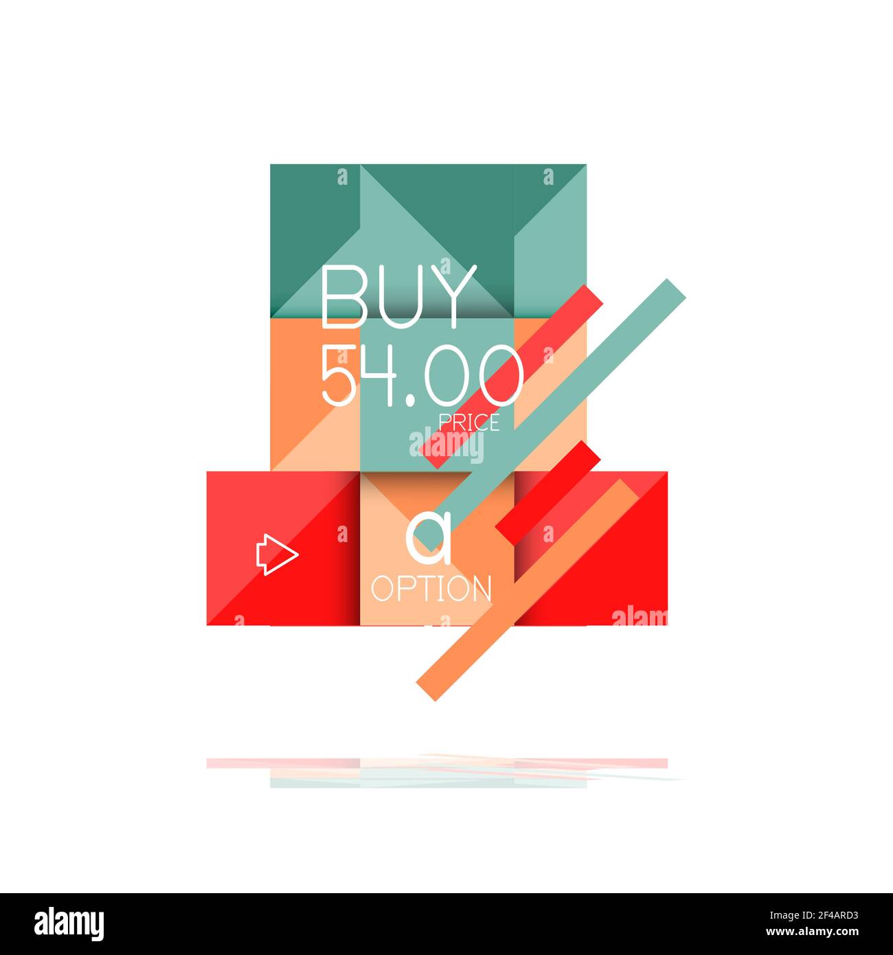 Square option infographic banner. Data and information visualization ...
