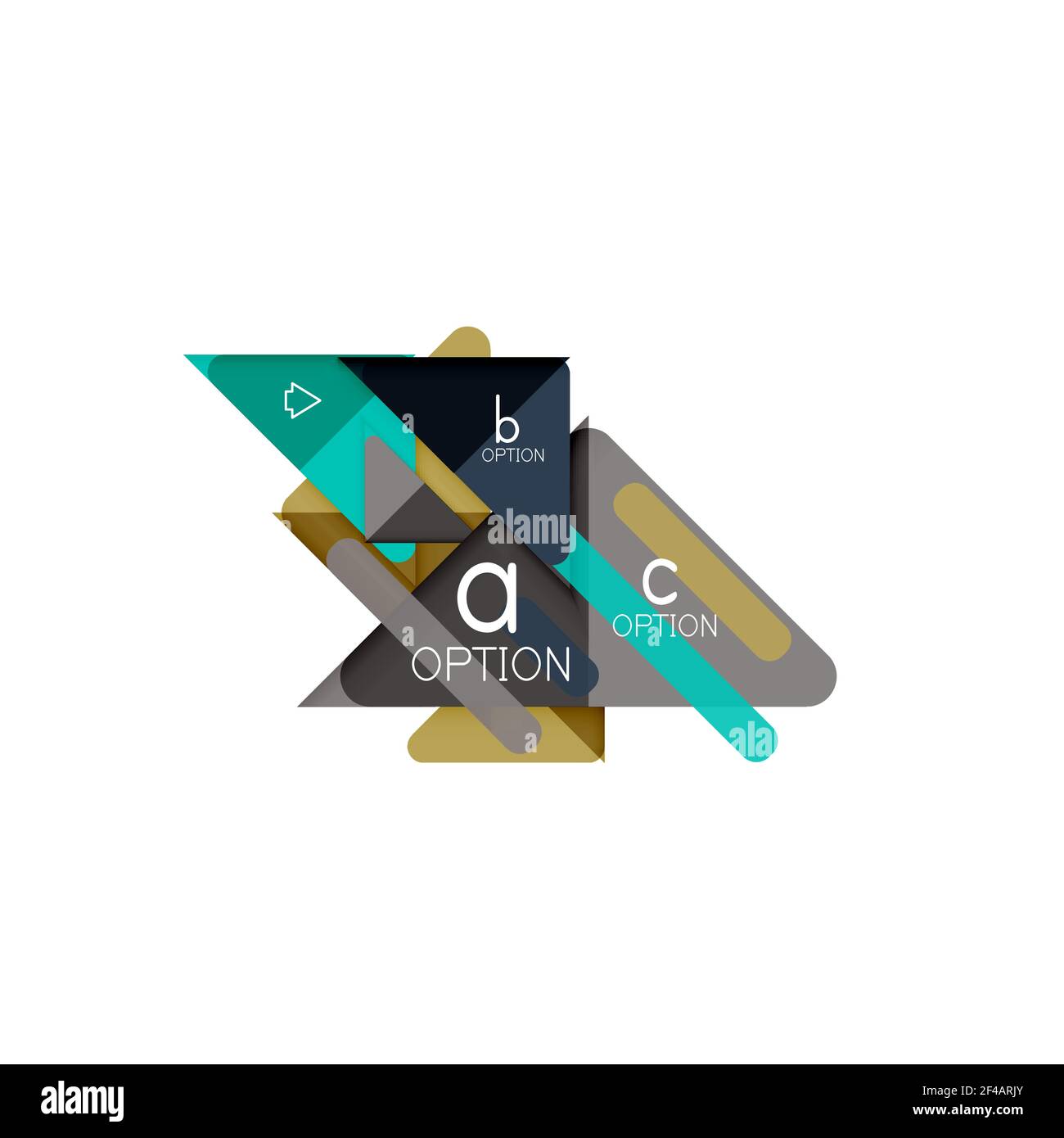 Triangle data visualization design, option infographic layout. Triangle ...