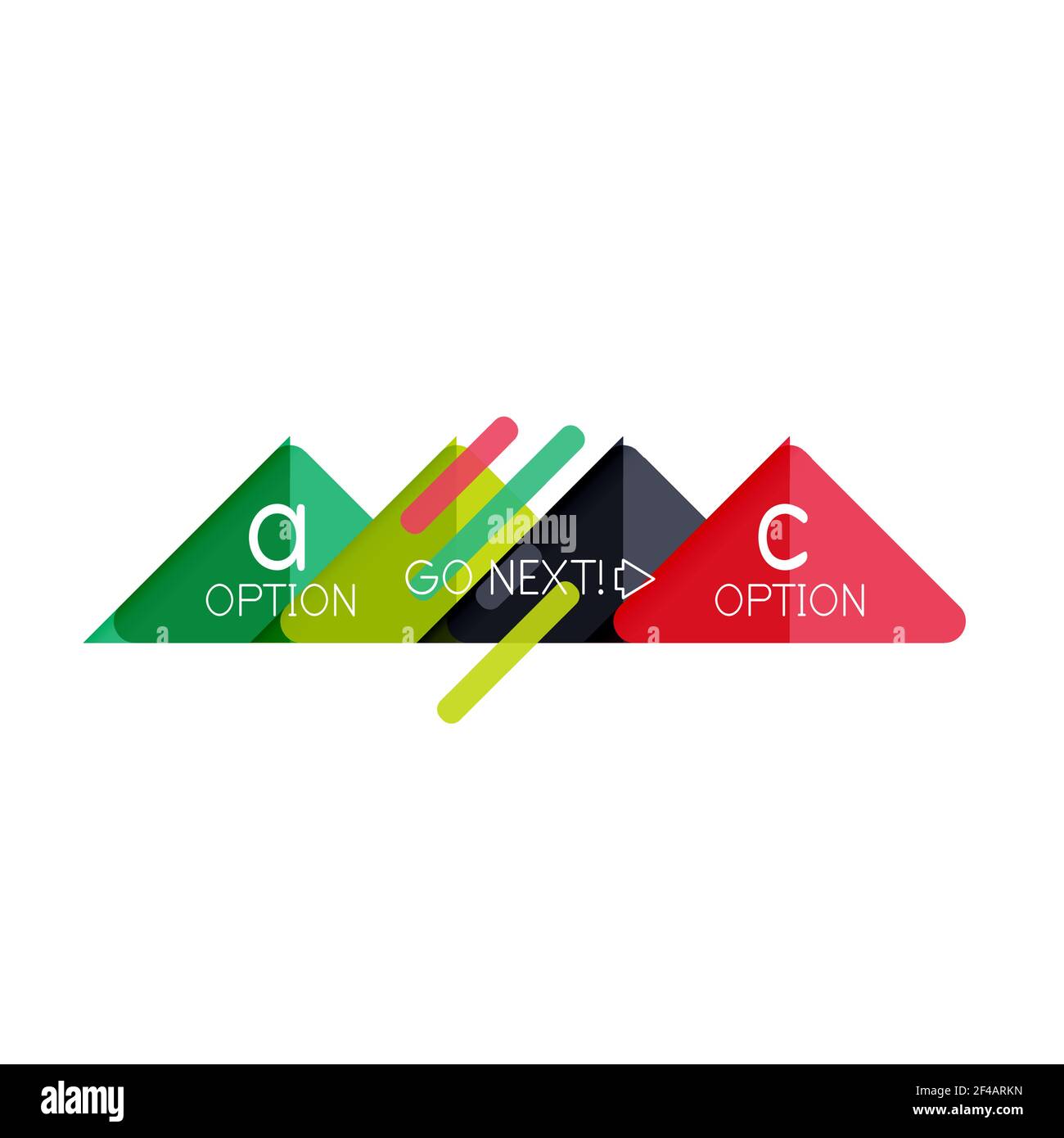 Triangle data visualization design, option infographic layout. Triangle ...