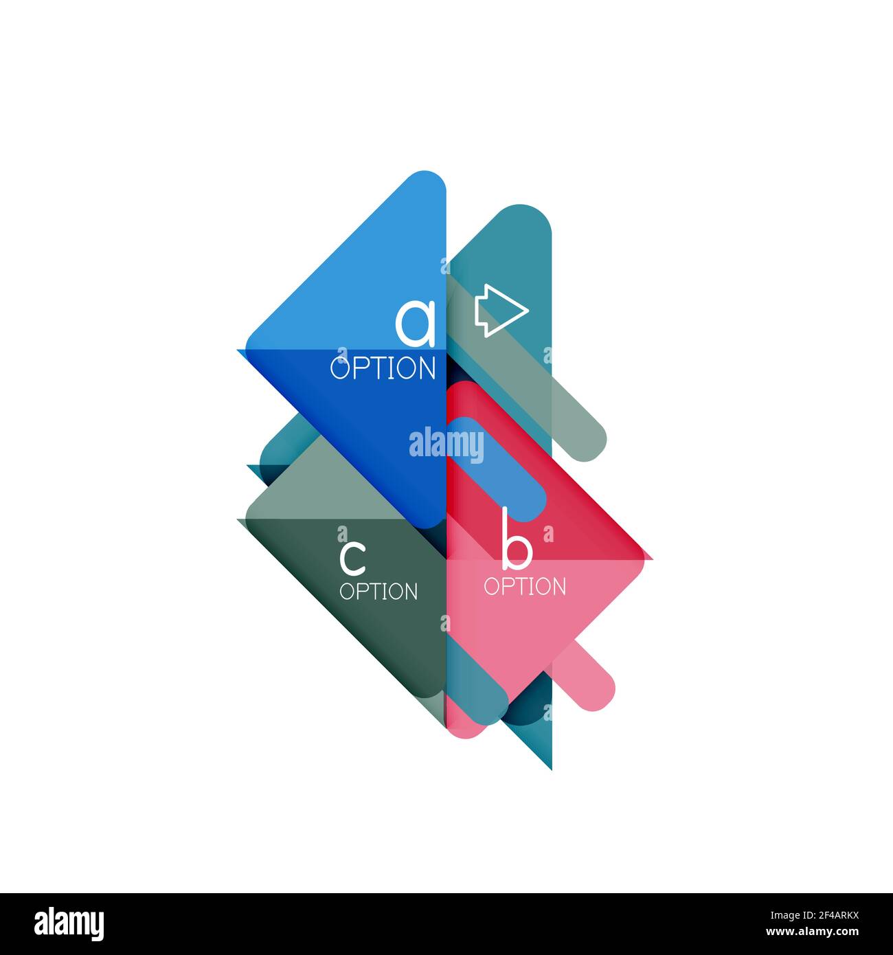 Triangle data visualization design, option infographic layout. Triangle ...