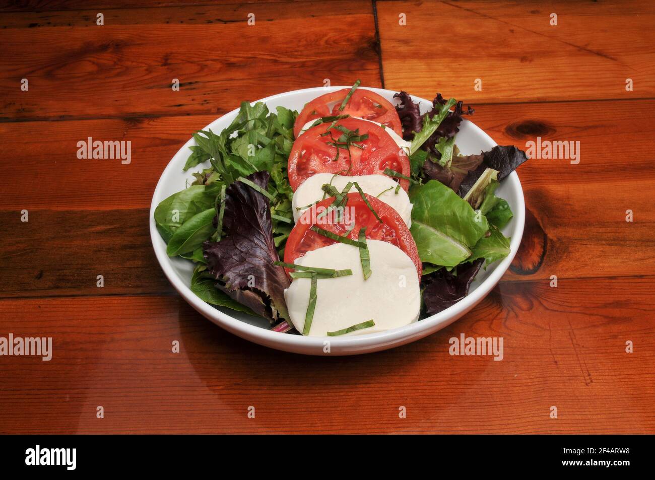 Delicious Mediterranean dish known as the caprese salad Stock Photo - Alamy