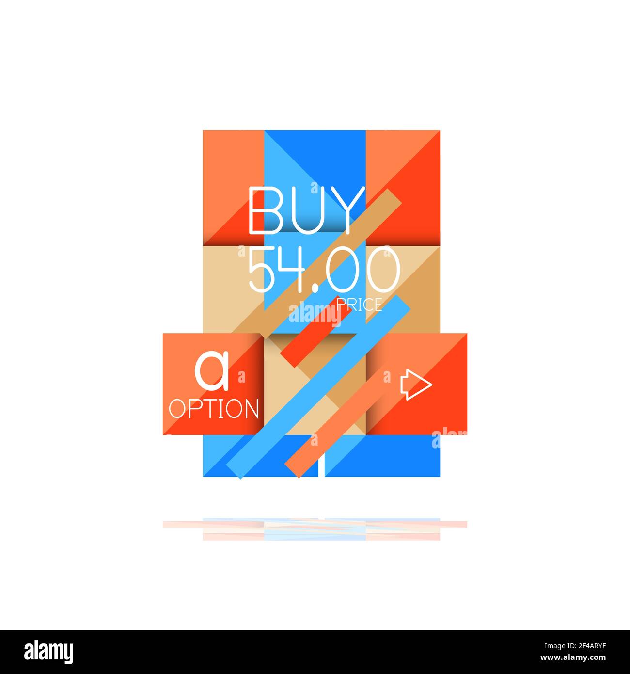 Square option infographic banner. Data and information visualization ...