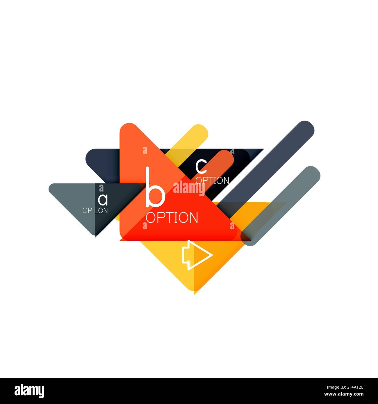 Triangle Data Visualization Design Option Infographic Layout Triangle Data Visualization