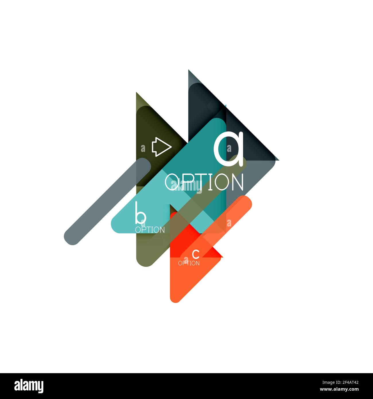 Triangle Data Visualization Design Option Infographic Layout Triangle Data Visualization