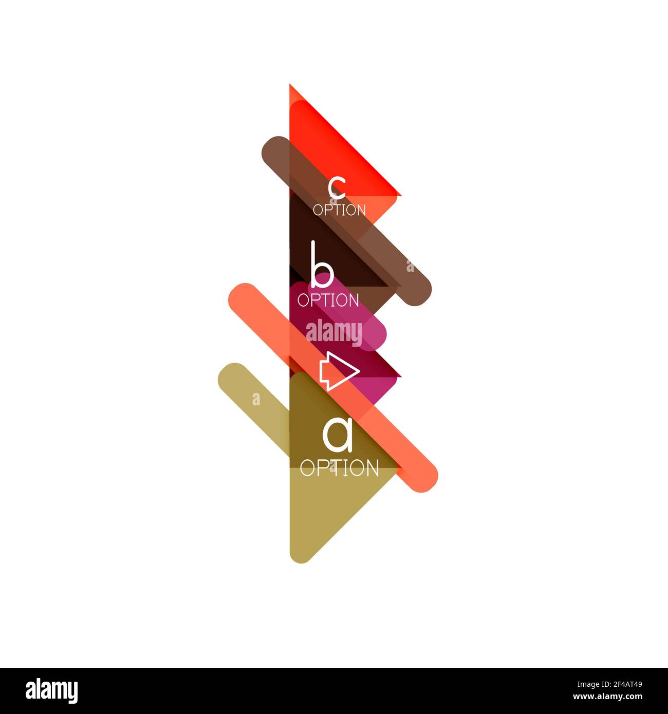 Triangle data visualization design, option infographic layout. Triangle ...