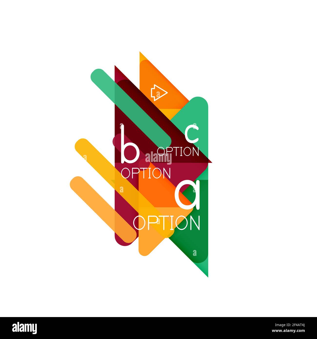 Triangle data visualization design, option infographic layout. Triangle ...