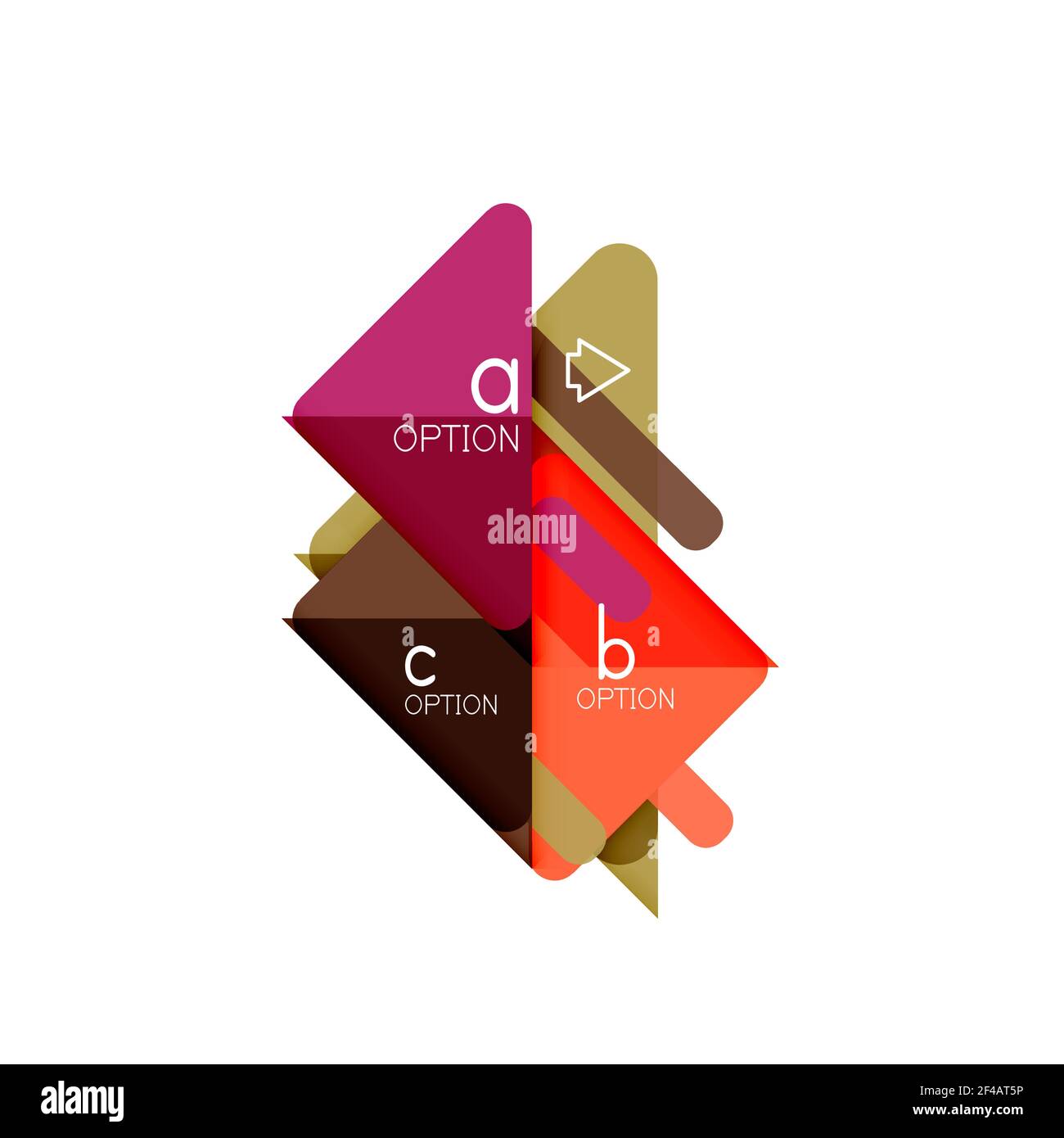 Triangle data visualization design, option infographic layout. Triangle ...