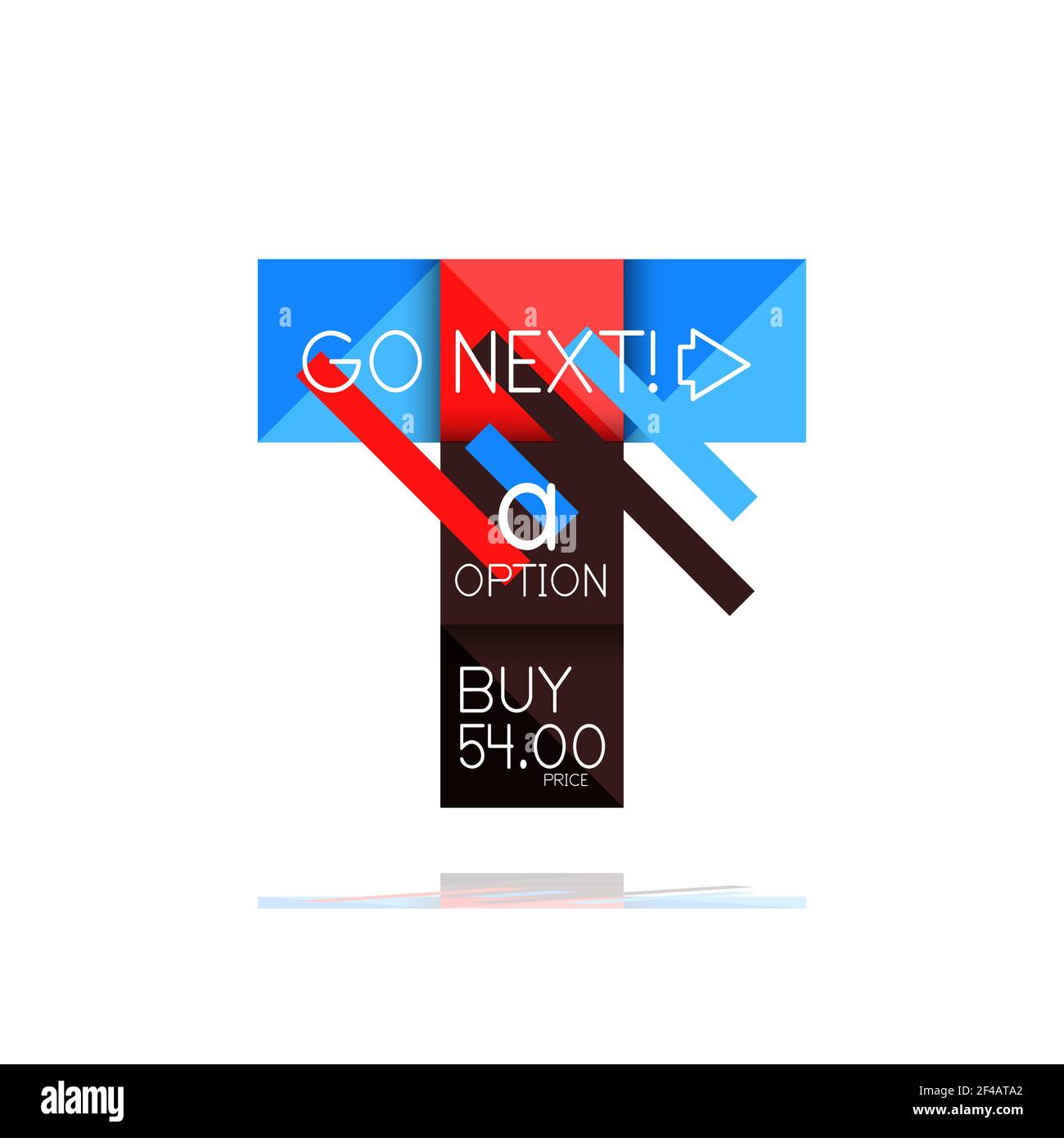 Square option infographic banner. Data and information visualization ...