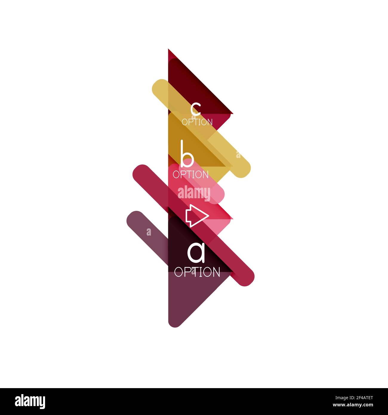 Triangle data visualization design, option infographic layout. Triangle ...