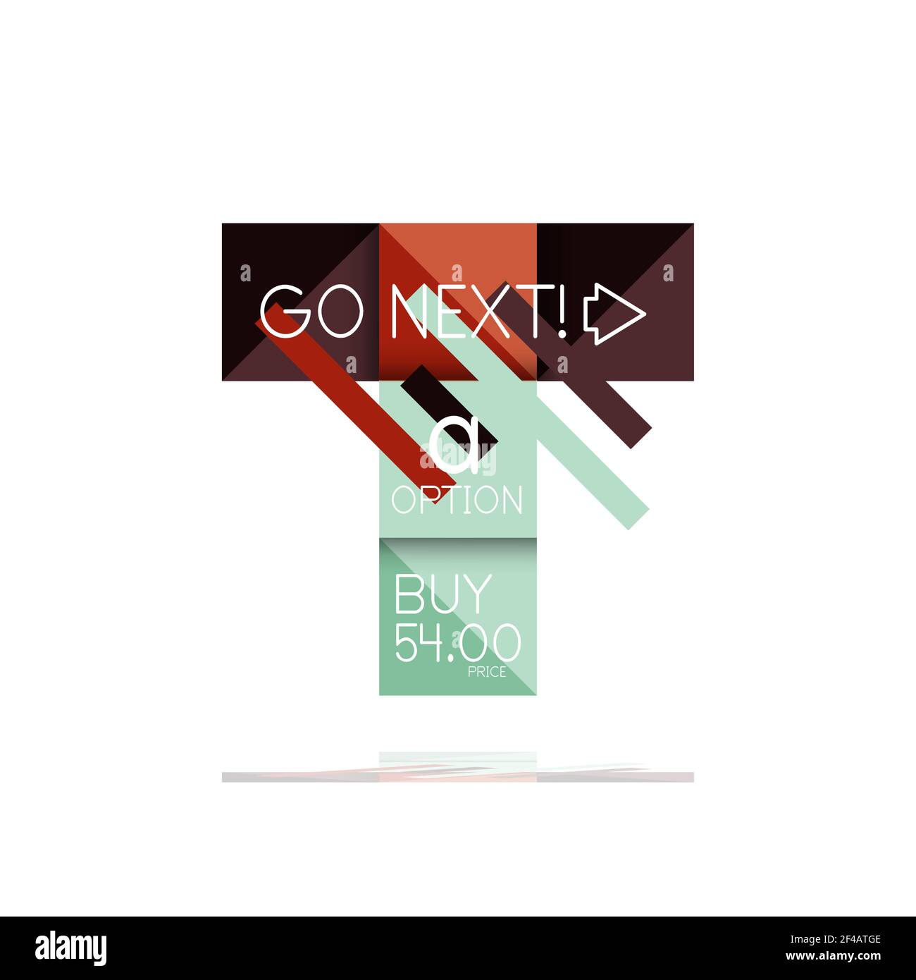 Square option infographic banner. Data and information visualization ...