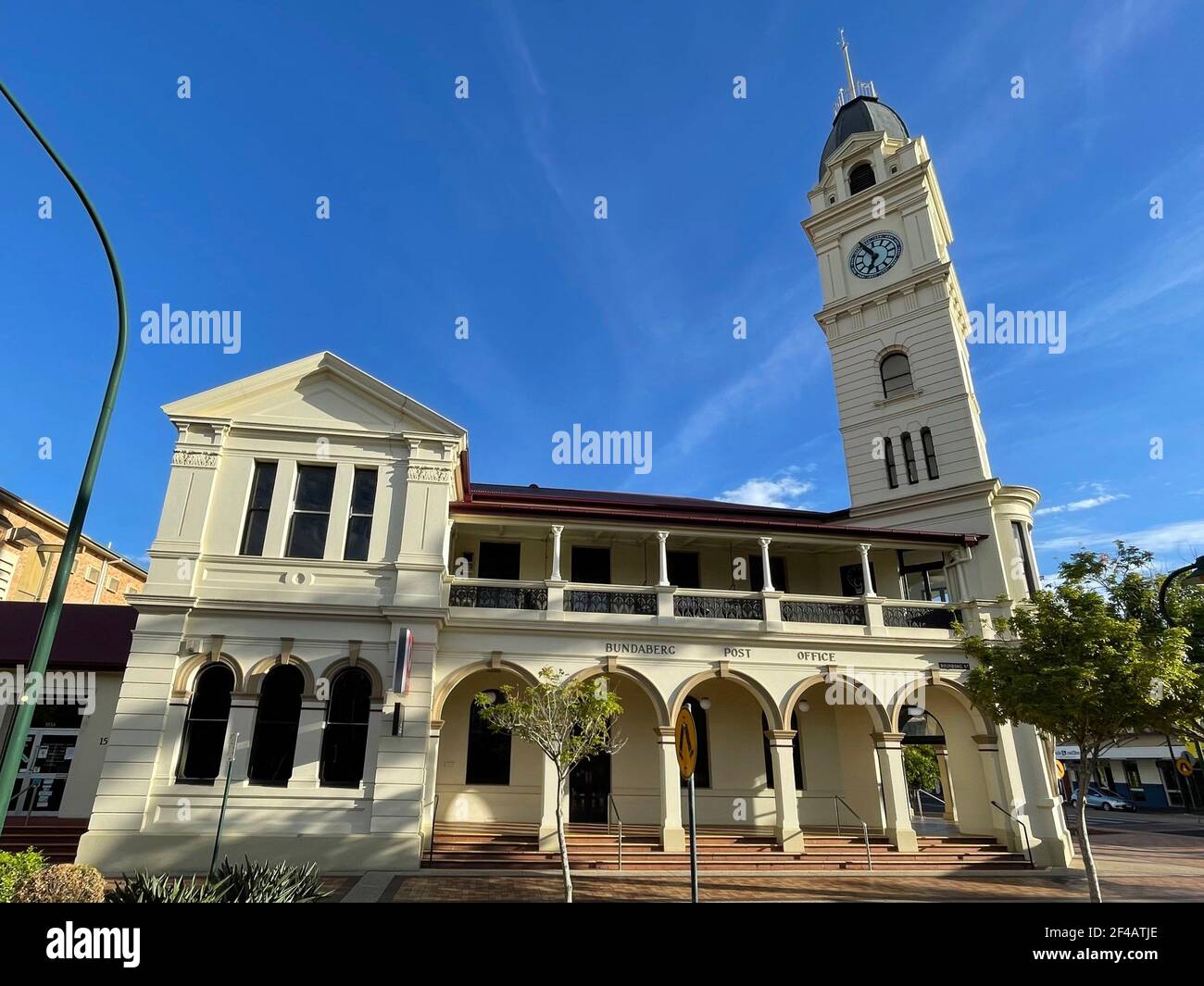 Facade of the Post Office Tower masonry building erected in 1891 in ...