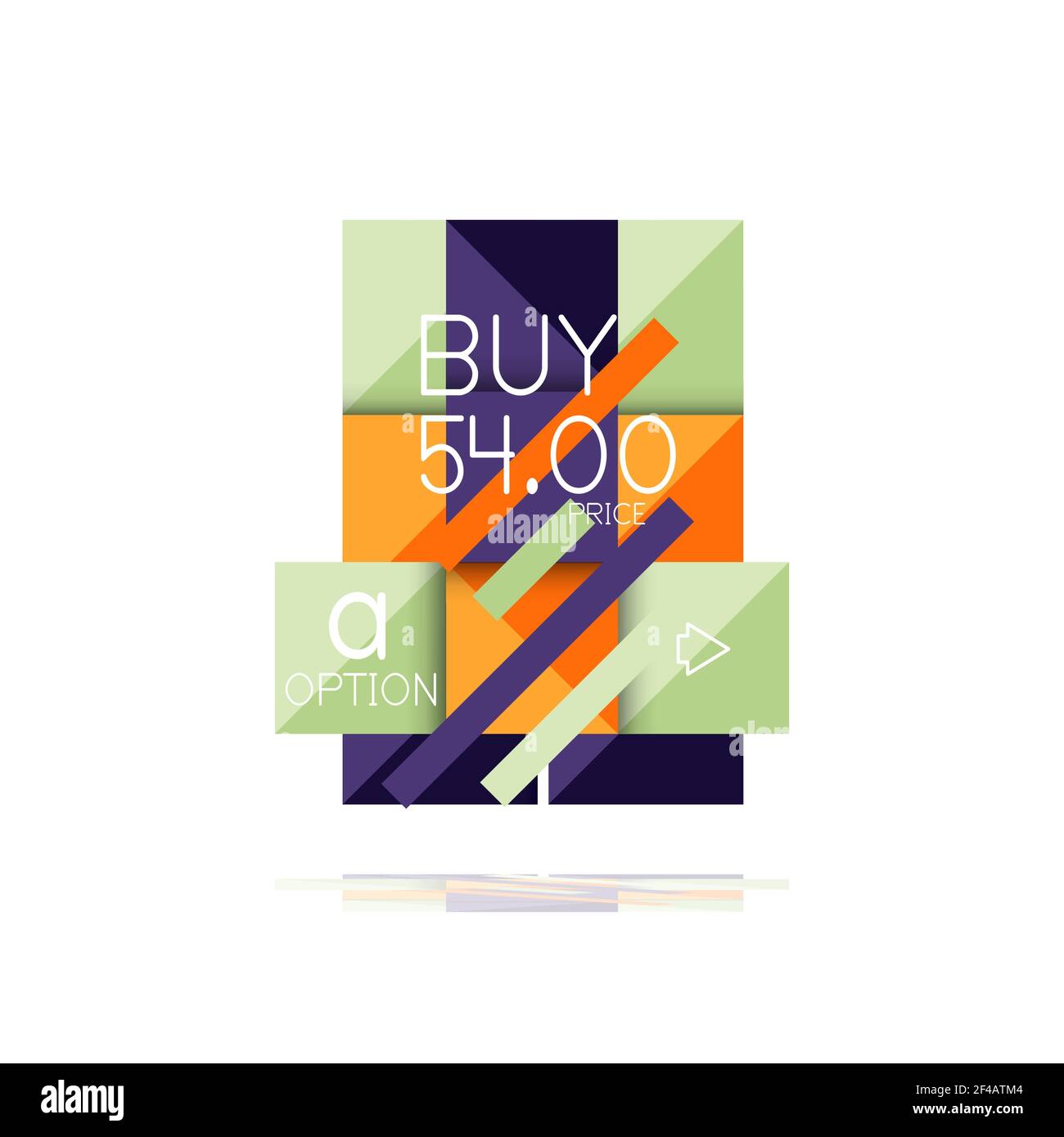 Square option infographic banner. Data and information visualization ...