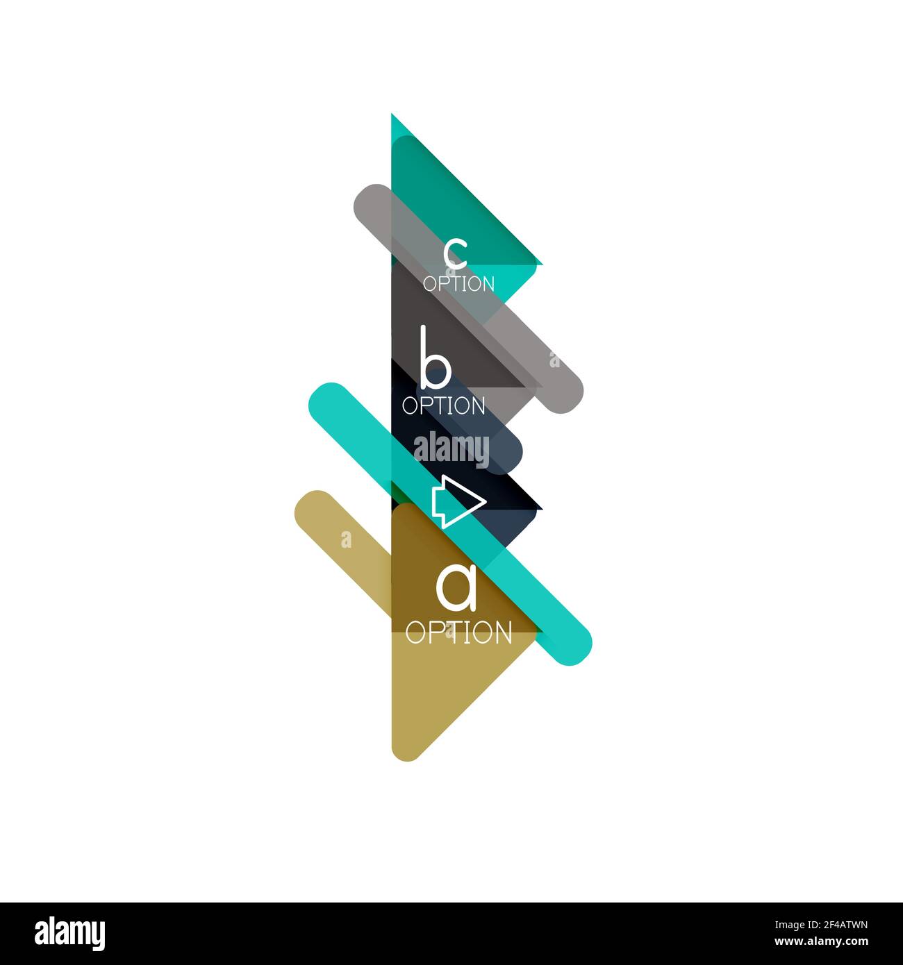 Triangle data visualization design, option infographic layout. Triangle ...