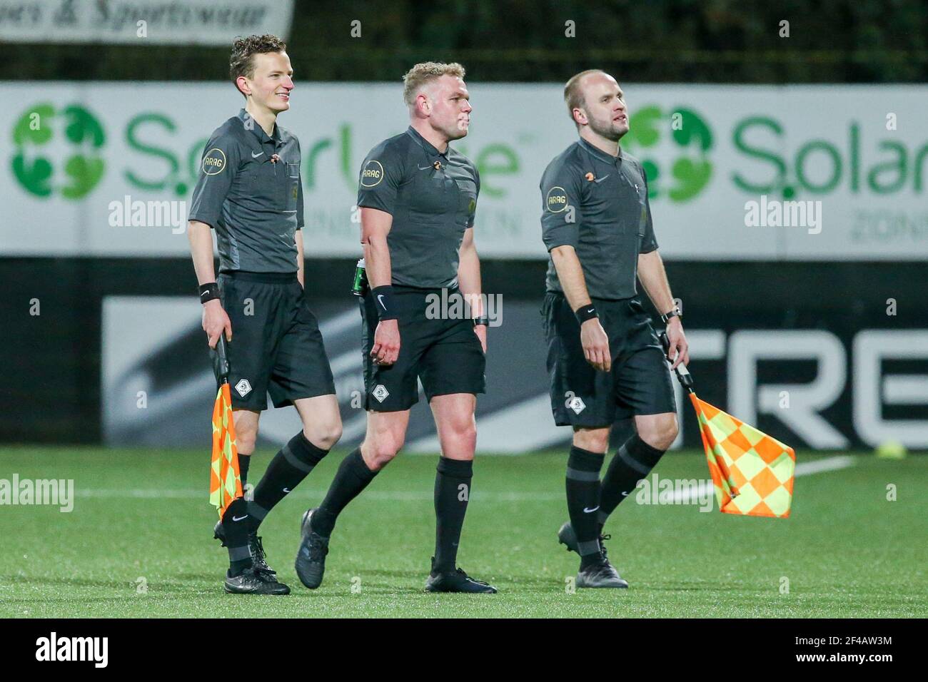 HELMOND, NETHERLANDS - MARCH 19: assistant referee Rick van Rijn ...