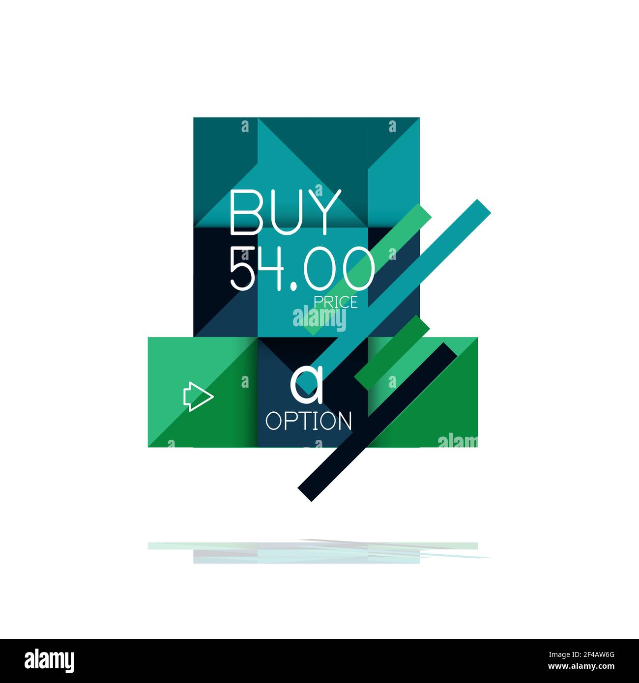 Square option infographic banner. Data and information visualization ...