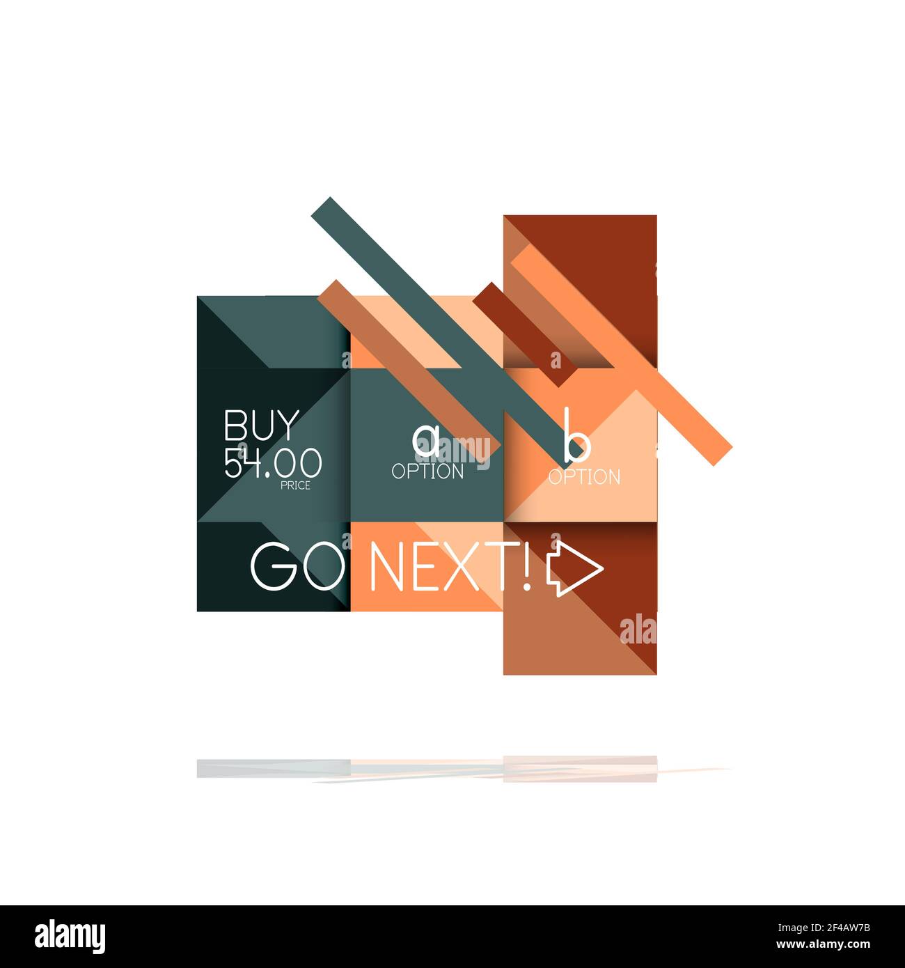 Square option infographic banner. Data and information visualization ...