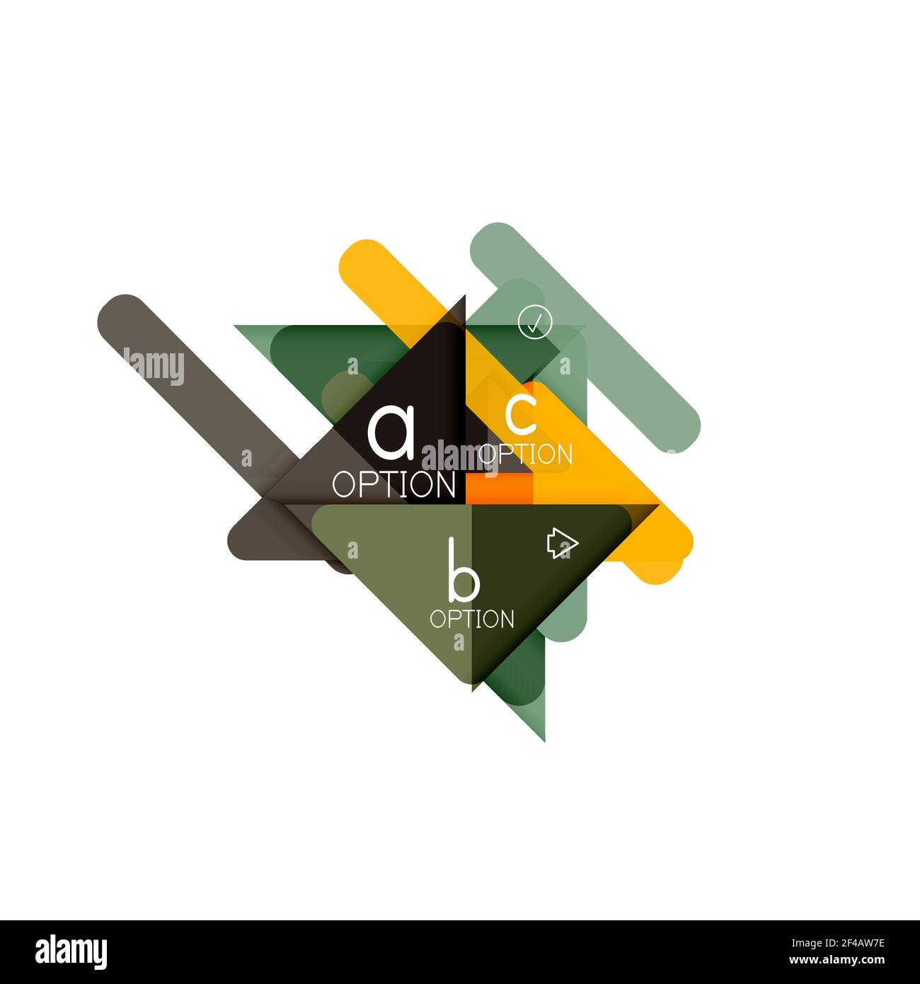 Triangle data visualization design, option infographic layout. Triangle ...