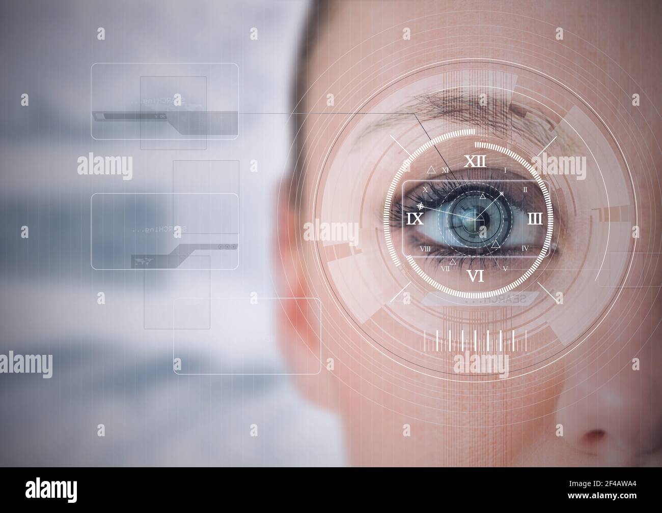 Round scanner and digital interface with data processing against close ...