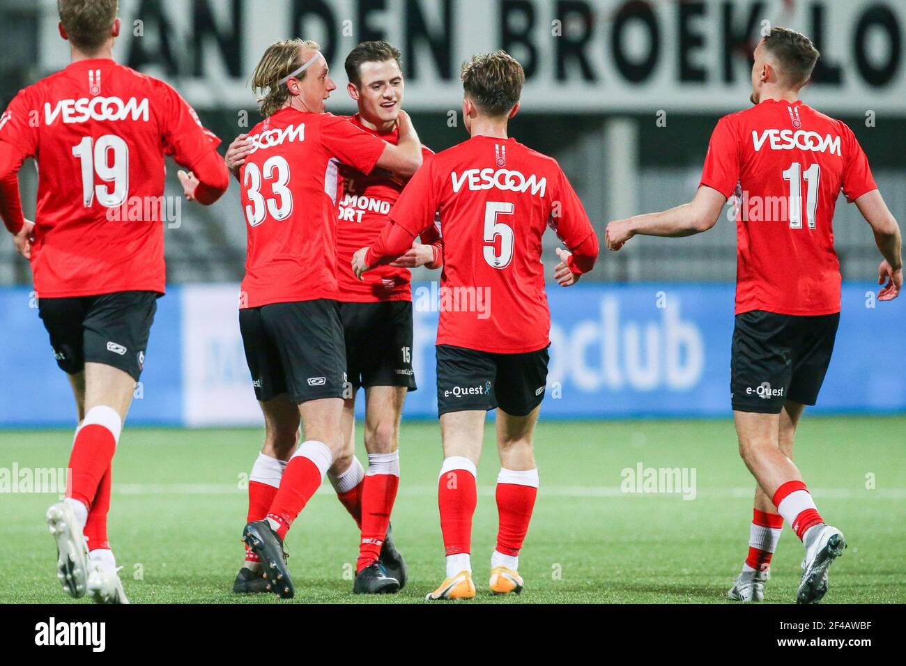 HELMOND, NETHERLANDS - MARCH 19: Gaetan Bosiers of Helmond Sport ...