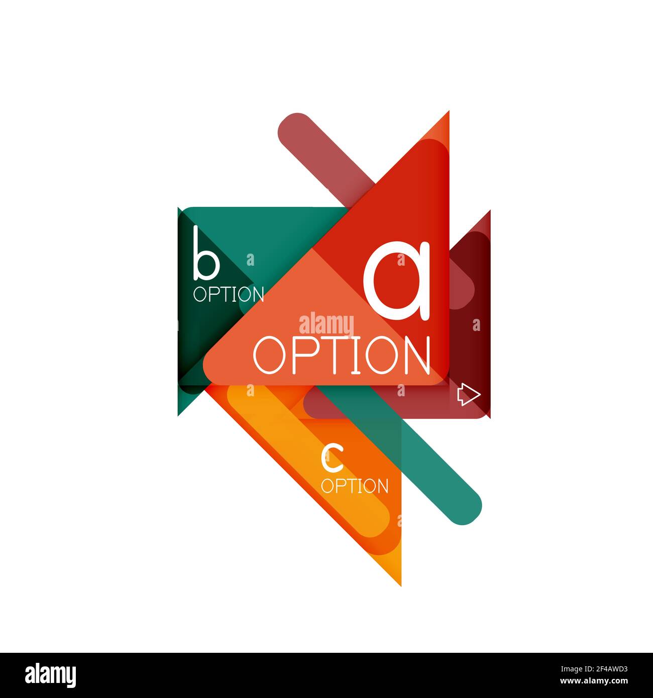 Triangle data visualization design, option infographic layout. Triangle ...