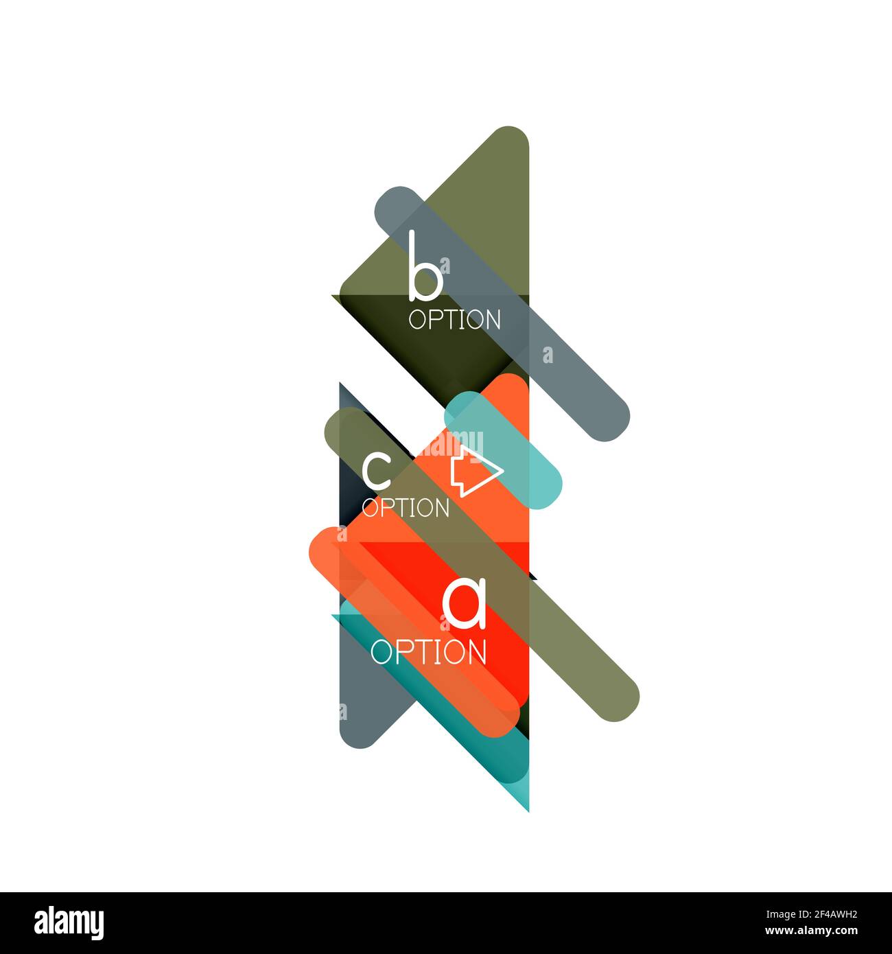 Triangle data visualization design, option infographic layout. Triangle ...