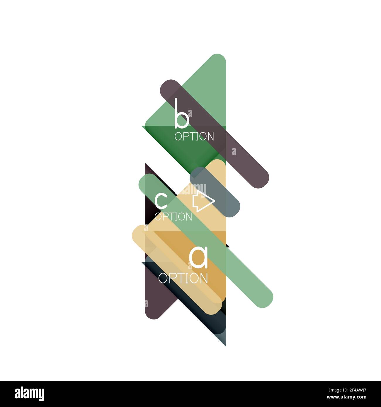 Triangle data visualization design, option infographic layout. Triangle ...