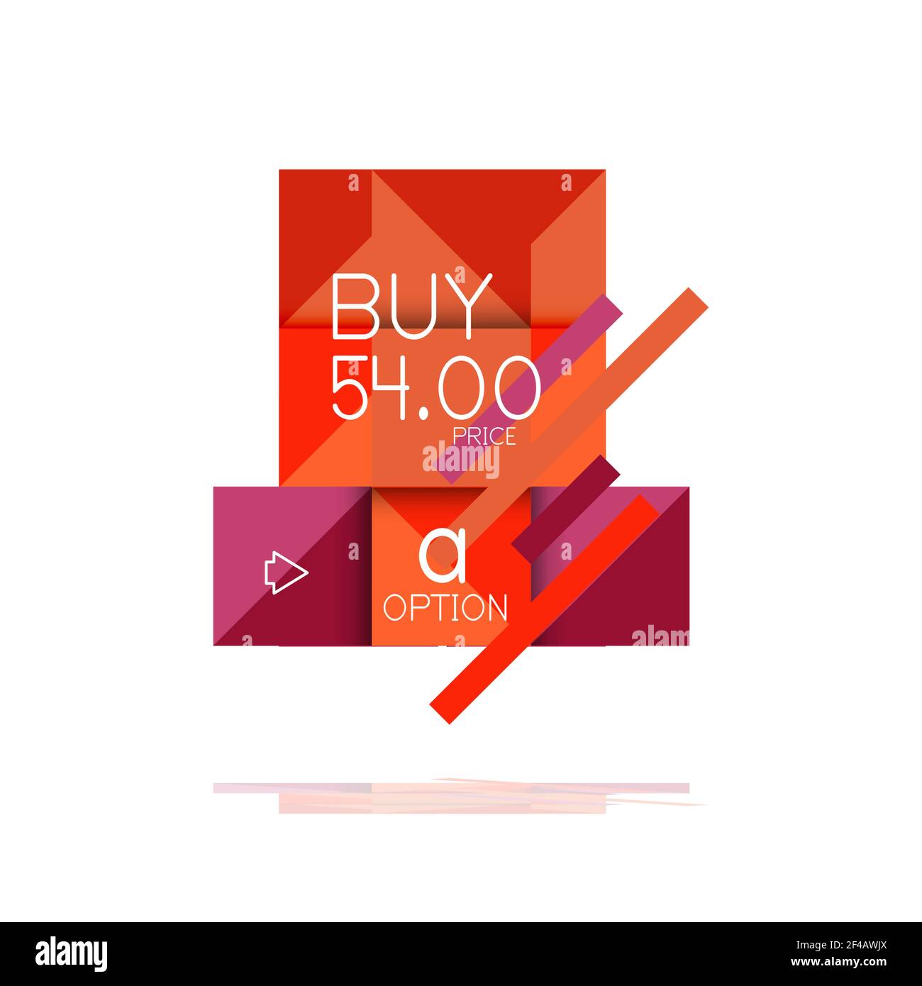 Square option infographic banner. Data and information visualization ...